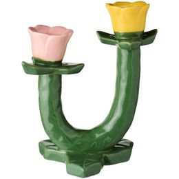 IB Laursen Keramik Kerzenhalter Blumenwiese 18 x 11 x 20 cm