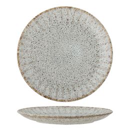 Bloomingville Fleur Essteller aus Steingut &Oslash; 27xH2,5 cm