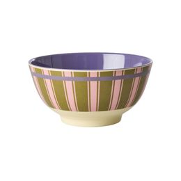 Rice Melamin Sch&uuml;ssel Stripe Delight Medium - H 7.5 &Oslash; 15 cm, 700 ml skandinavische Deko Online Shop