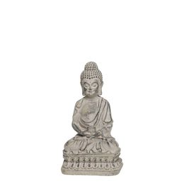 Chic Antique Buddha auf Podest 21x12,5x9 cm