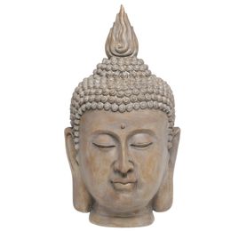 Chic Antique Buddha Kopf aus Polyresin H40/L21,5/B22 cm