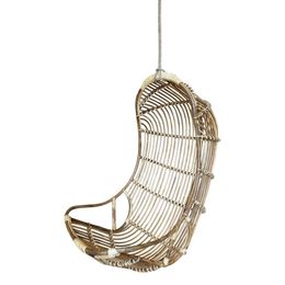 Chic Antique Rattan H&auml;ngestuhl 117x72x72 cm natur skandinavische Deko Online Shop