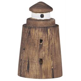 IB Laursen Holz Leuchtturm Deko Nautico H&ouml;he 6.3, &Oslash; 3.5 cm