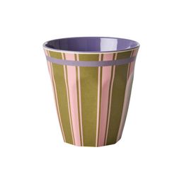 Rice Melamin Becher Medium Stripe Delight H9 &Oslash;9 cm, 250 ml skandinavische Deko Online Shop