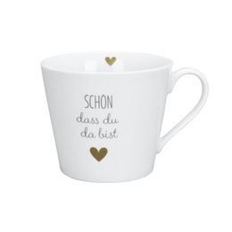 Krasilnikoff Happy Cup Sch&ouml;n dass du da bist 400 ml skandinavische Deko Online Shop