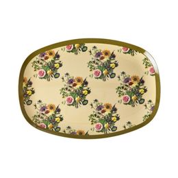 Rice Melamin Rechteckteller Retro Bouquet L30 x B22 cm skandinavische Deko Online Shop
