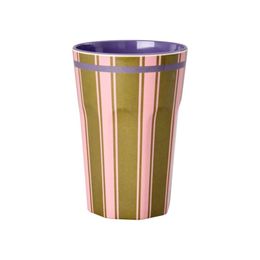 Rice Hoher Melamin Becher Stripe Delight H13 &Oslash;9 cm, 400 ml skandinavische Deko Online Shop