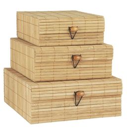 IB Laursen Schachtelsatz Bambus im 3er Set