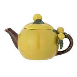 Bloomingville Limone Teekanne, Gelb, Steingut &Oslash; 21xH14 cm
