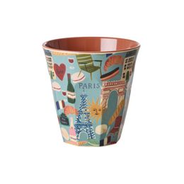 Rice Melamin Becher Paris Mon Amour &ndash; Medium H9 &Oslash;9 cm, 250 ml skandinavische Deko Online Shop