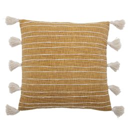 Bloomingville Kissen Emely, Gelb, Baumwolle L55xB55 cm skandinavische Deko Online Shop