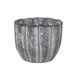 Chic Antique Teelichthalter in Tulpenform H6/D7 cm, antik zink skandinavische Deko Online Shop