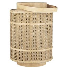 IB Laursen Hurricane Windlicht mit Glaseinsatz und Papiergeflecht &Oslash;20 x H30cm, natur