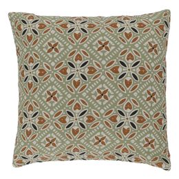 Chic Antique Aix Kissenbezug mit Batikmuster L50/B50 cm, Teracotta/Gr&uuml;n skandinavische Deko Online Shop