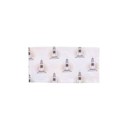 Krasilnikoff Stoffserviette Light House 40 x 40cm, weiss