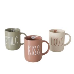 Boltze Jumbobecher Lovina, 3er 11 cm, &Oslash; 8,5 cm, 420 ml skandinavische Deko Online Shop
