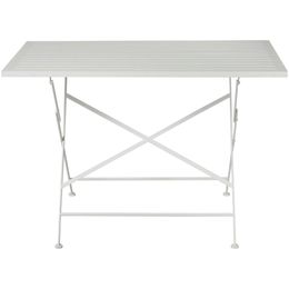 IB Laursen Klapptisch mit wei&szlig;er Holztischplatte 110 x 60 x 75 cm skandinavische Deko Online Shop