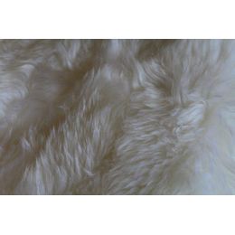 HSM Collection Schaffell Gro&szlig; Langhaarig 90x60x3,5 cm, Elfenbein