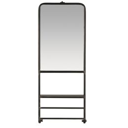 IB Laursen Wandspiegel mit Ablage und 2 Stangen Brooklyn 40 x 12,5 x 105 cm skandinavische Deko Online Shop