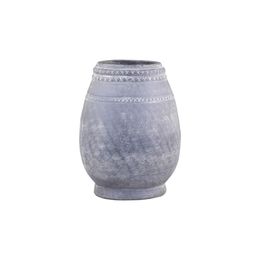 Chic Antique Vase Cholet mit Muster &Oslash;19 x H25 cm, antique schwarz skandinavische Deko Online Shop