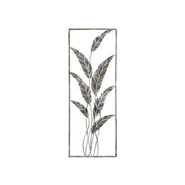 Chic Antique Vire Wanddekoration Bl&auml;tter L30 x B2 x H81,5 cm, antique messing skandinavische Deko Online Shop