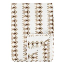 Chic Antique Aix Quilt mit Paisley Motiv L180/B130 cm, Wei&szlig;