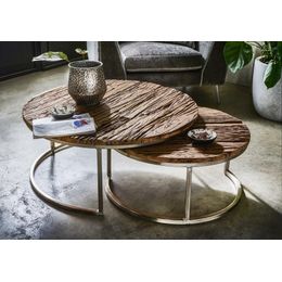 Faktorei Couchtisch Oka &Oslash;/H: 90 x 40 cm & 70 x 33 cm skandinavische Deko Online Shop
