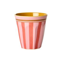 Rice Melamin Becher Organic Stripes Medium H9 &Oslash;9 cm, 250 ml skandinavische Deko Online Shop