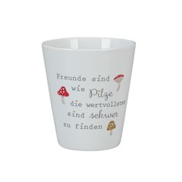 Krasilnikoff Happy Mug Becher, Freunde sind wie Pilze 10 cm, &Oslash; 8,8 cm