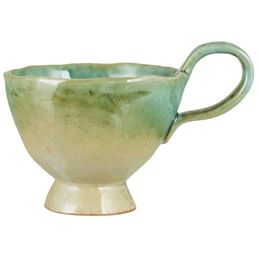 IB Laursen Tasse mit Henkel Ocean Green H&ouml;he 10, &Oslash; 9.3 cm, gr&uuml;n