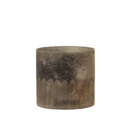 Chic Antique Hurricane Windlicht Rustic &Oslash;10 x H9,5 cm, antik mokka