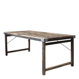 Chic Antique Grimaud gro&szlig;er alter Esstisch aus Holz H78/L200/B100 cm natur