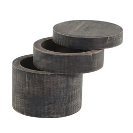Chic Antique Tours Salz & Pfeffer Gef&auml;&szlig; Schwarz H10,5/D9,5 cm, kohle skandinavische Deko Online Shop