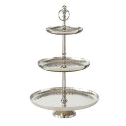 Boltze Etagere Detroit 48 cm, &Oslash; 31 cm, silber skandinavische Deko Online Shop