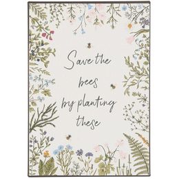 IB Laursen Metallschild Save the bees by planting these L14 x B20 cm skandinavische Deko Online Shop