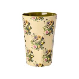 Rice Hoher Melamin Becher Retro Bouquet H 13 x &Oslash; 9 cm, 400 ml skandinavische Deko Online Shop
