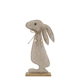 Chic Antique Kaninchen aus Filz, Aufsteller H26/L12/B5 cm leinen skandinavische Deko Online Shop