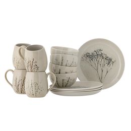 Bloomingville Bea Fr&uuml;hst&uuml;ck Geschirr-Set 4x3 Teile skandinavische Deko Online Shop