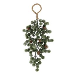 Chic Antique K&uuml;nstlicher Zedernbaumzweig mit Zapfen zum Aufh&auml;ngen 50 cm gr&uuml;n skandinavische Deko Online Shop