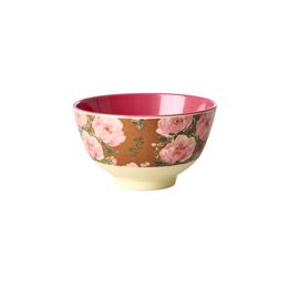 Rice Kleine Melamin Schale Floral Fiesta Rose H 6 cm, &Oslash; 11 cm, 300 ml