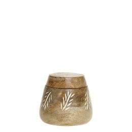 Chic Antique Verzierte Box mit Deckel 9x15 cm, natur Pflanze