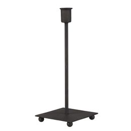 IB Laursen Kerzenhalter f&uuml;r Stabkerze Square 10 x 10 x 25 cm, schwarz skandinavische Deko Online Shop