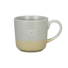 Krasilnikoff Stoneware Cup, Becher mit Henkel 400 ml, grau skandinavische Deko Online Shop