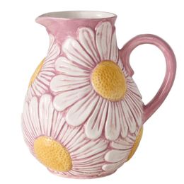 Boltze Krug Flores Pink, Wei&szlig; / 18 x 15 x 20 cm skandinavische Deko Online Shop