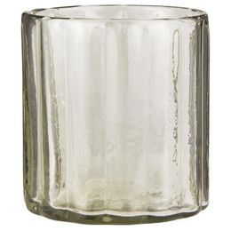 IB Laursen Glastopf mit breiten Rillen mundgeblasen H: 11, &Oslash; 10 cm skandinavische Deko Online Shop