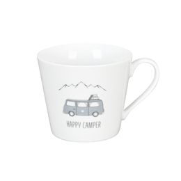 Happy Cup Happy Camper Becher von Krasilnikoff &Oslash; 10 cm, H&ouml;he 9 cm skandinavische Deko Online Shop