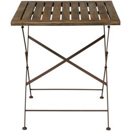 IB Laursen Bistrotisch mit Holztischplatte und Metallgestell klappbar 70 x 70 x 78 cm skandinavische Deko Online Shop