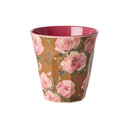 Rice Melamin Becher Floral Fiesta Rose Medium H9, &Oslash;9 cm, 250 ml skandinavische Deko Online Shop