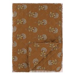 Chic Antique Aix Quilt mit Blumenmuster 3 L180/B130 cm, Terracotta
