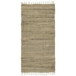 IB Laursen Bodenl&auml;ufer aus Baumwolle 120 x 60 cm, braun-grau